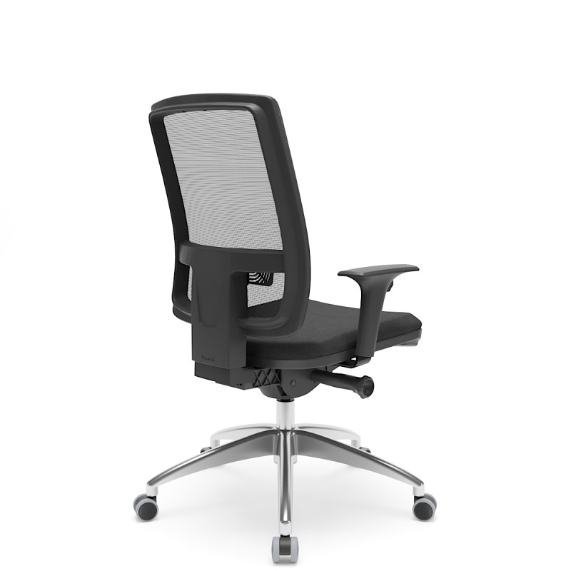 Cadeira Brizza Presidente Tela Alumínio PU s/ Encosto - Casa do Escritório